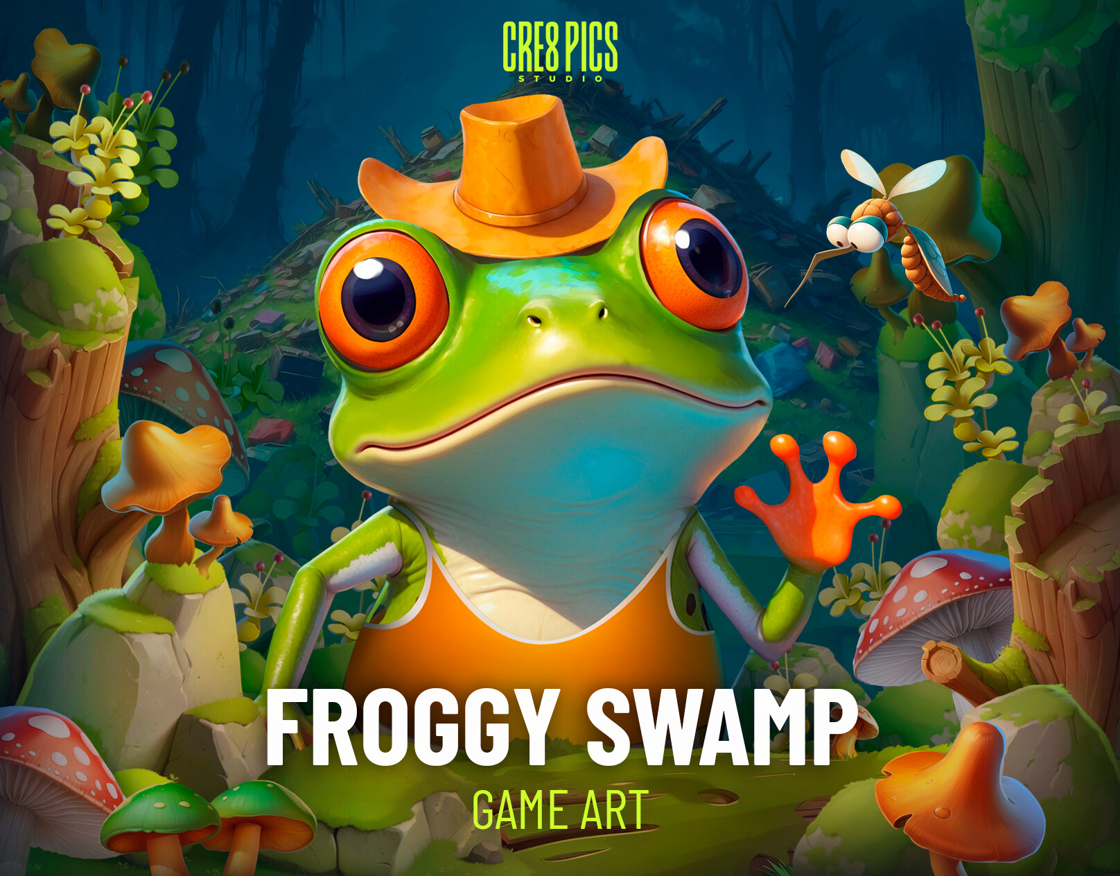 ArtStation - FROGGY SWAMP | game art