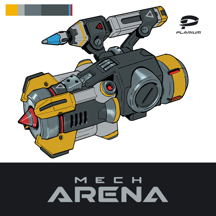 ArtStation - GEMINI weapon Concept Art for Mech Arena