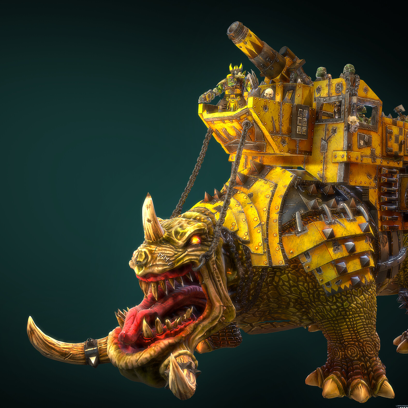 ArtStation - Ork Gargantuan Squiggoth [ Warhammer 40K : Freeblade ]