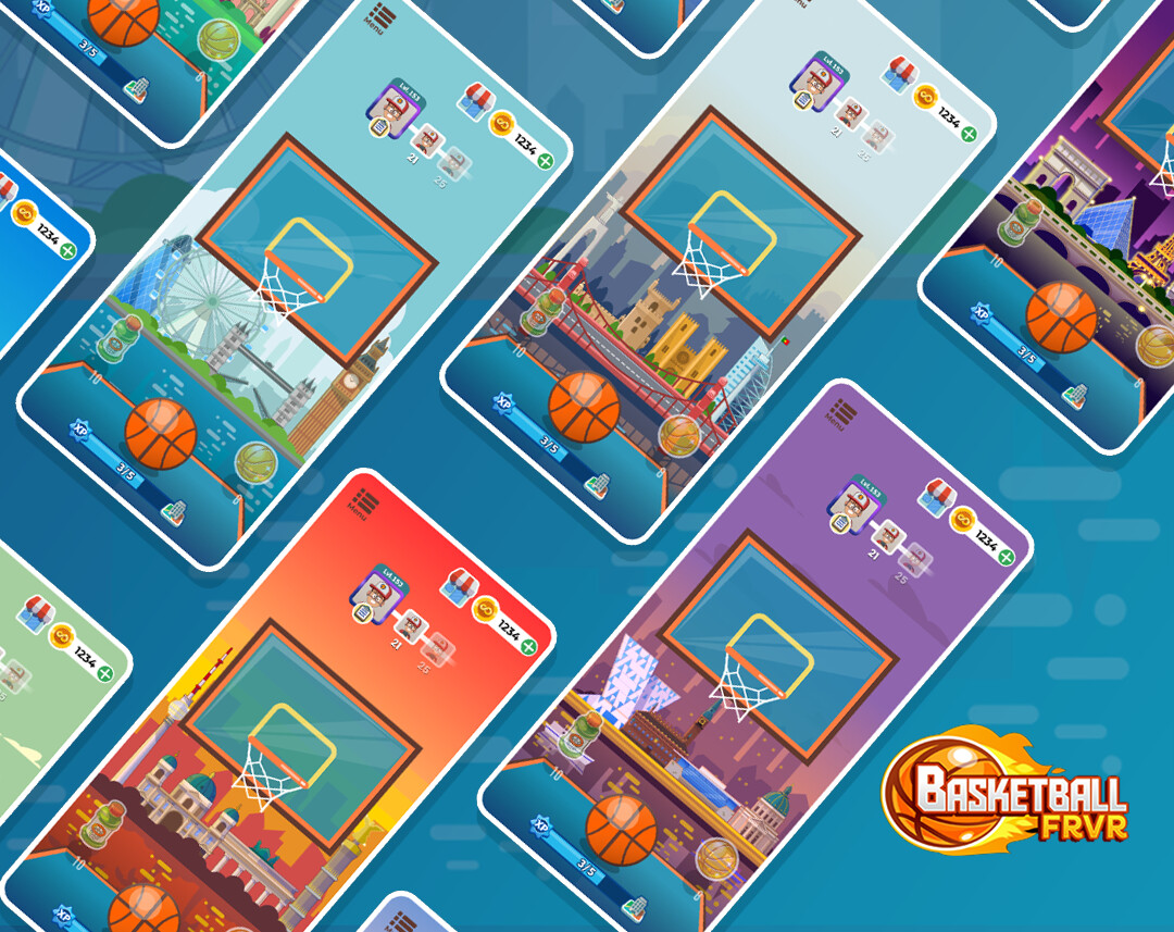 ArtStation - Basketball FRVR - European Cities Saga