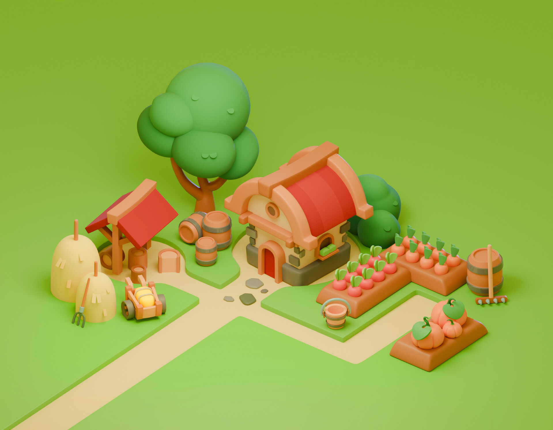 ArtStation - 3D Stylized Farm
