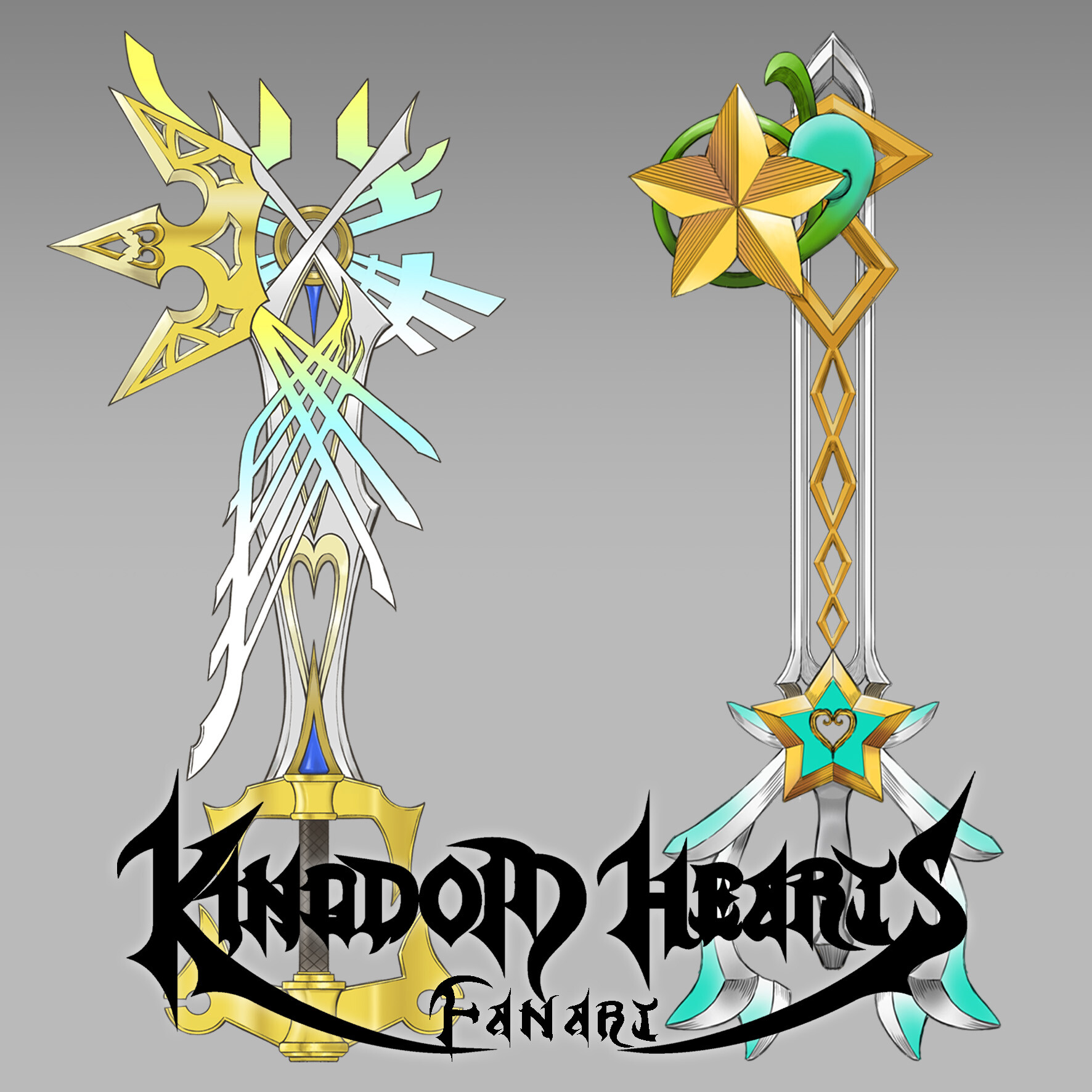 ArtStation - Kingdom Hearts Keyblade Original Concept Art