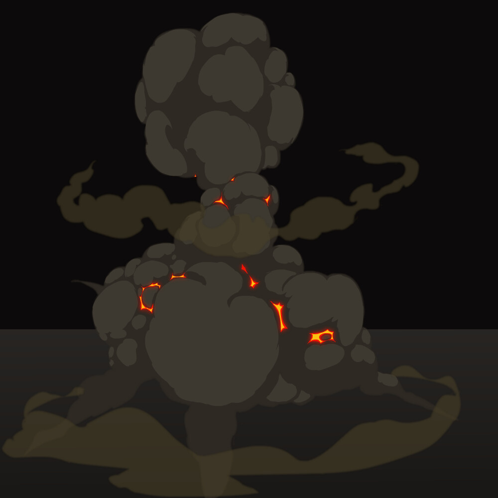 ArtStation - [2D FX] Explosion VFX animation