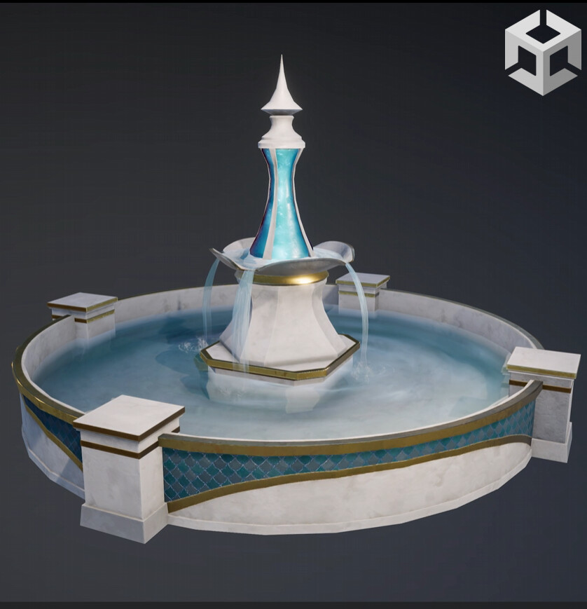 ArtStation - [Unity Water Shadder] Fountain