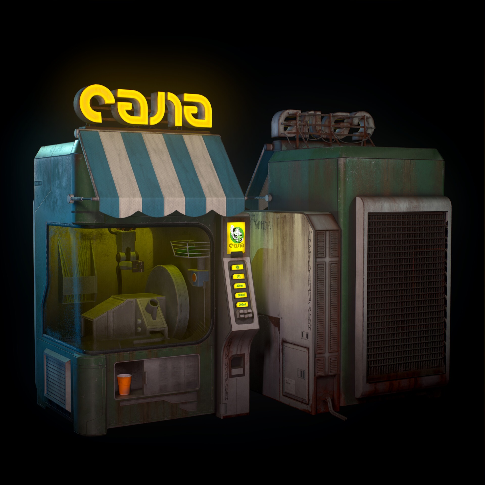 ArtStation - Sugarcane Juice Machine