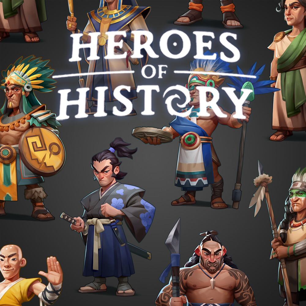 ArtStation - Heroes of History - Hero Illustrations