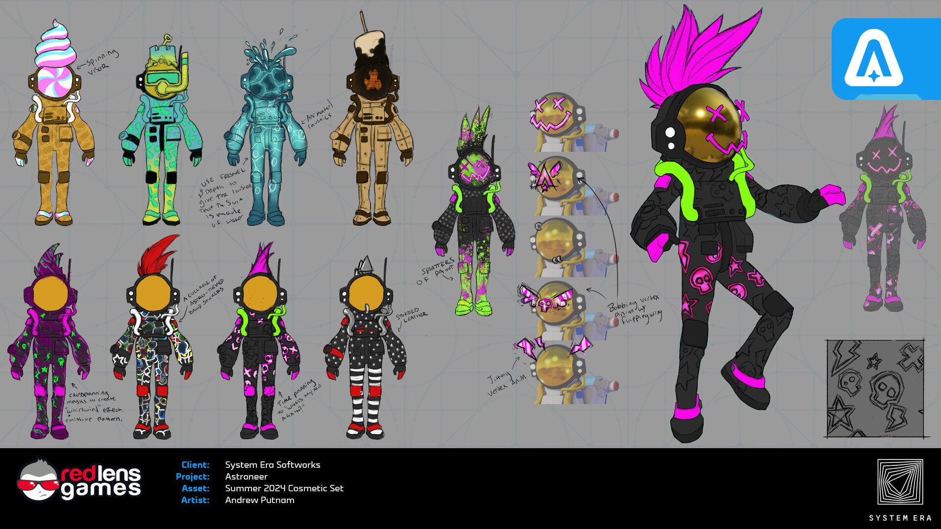 ArtStation - 2024 Astroneer: Player Cosmetic Concepts