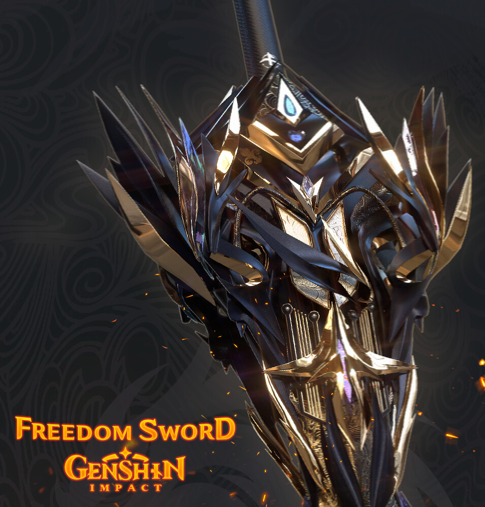 ArtStation - Freedom Sword-Genshin Impact