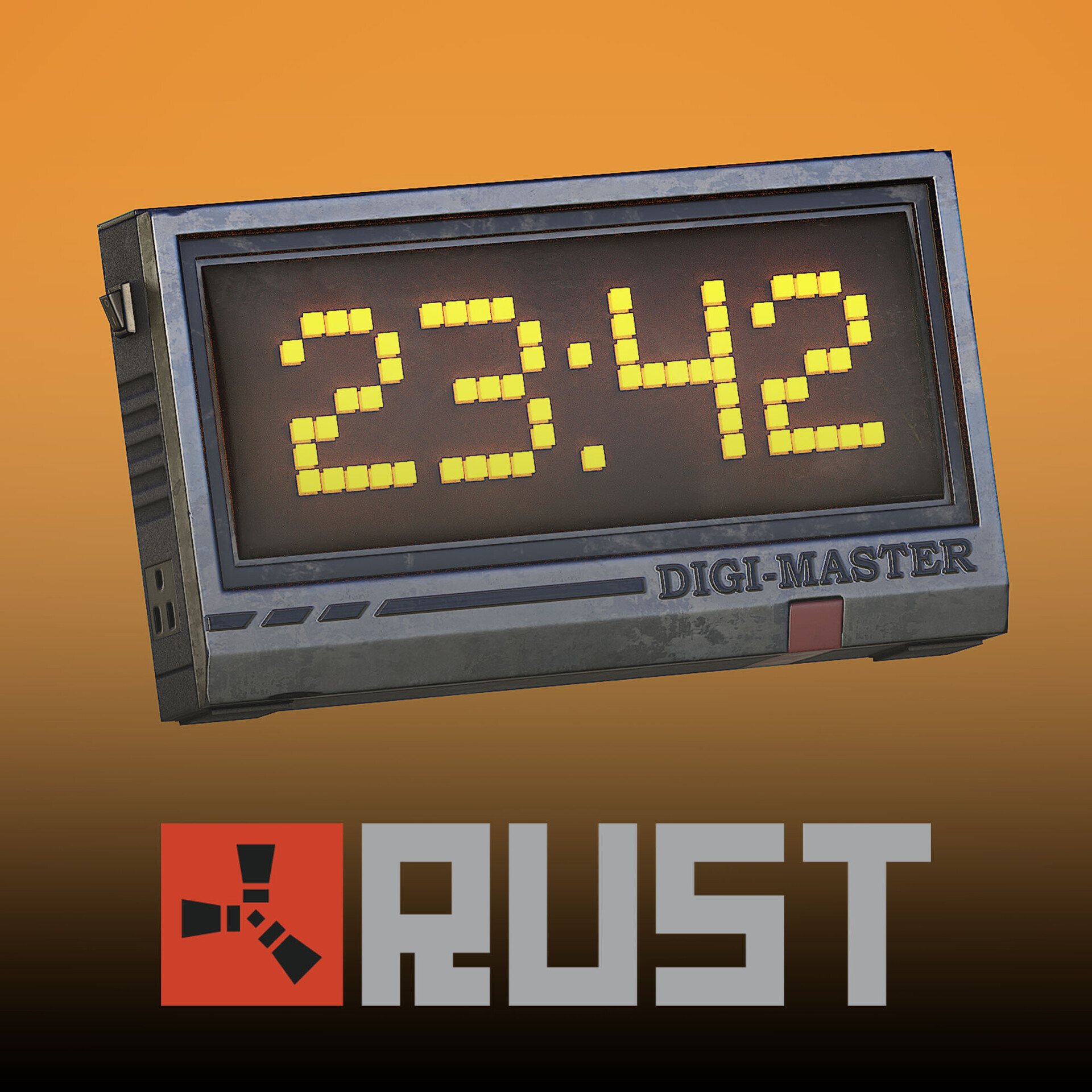 ArtStation - Digital Clock - RUST