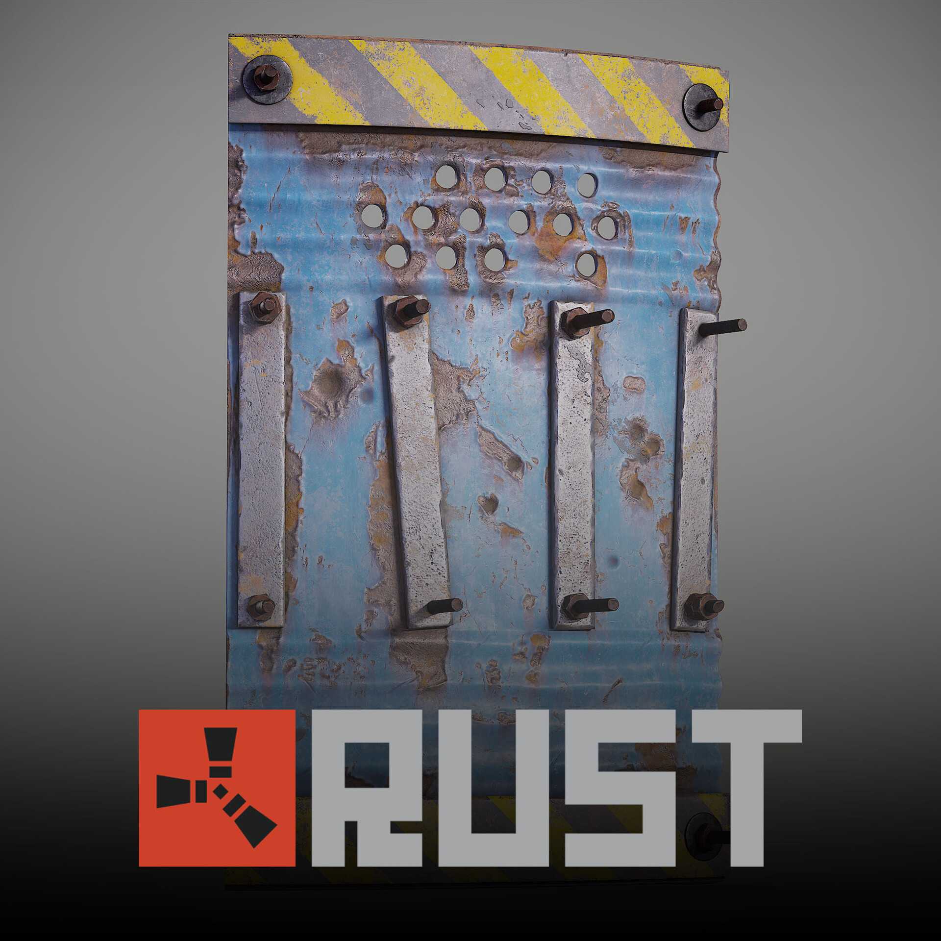ArtStation - Metal Shield - RUST