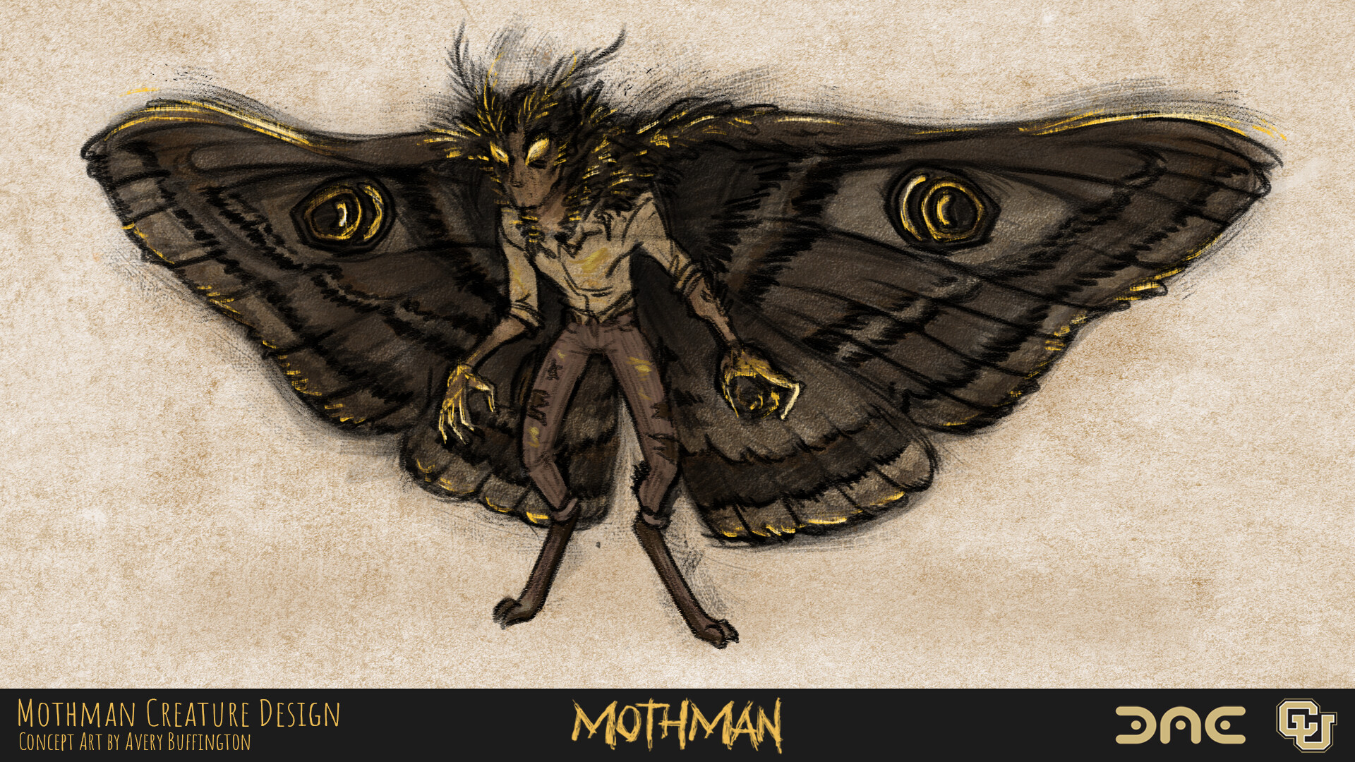 ArtStation - Mothman Creature Design