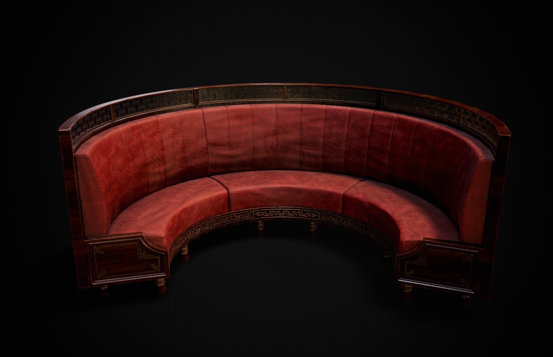 ArtStation - Chinese restaurant sofa