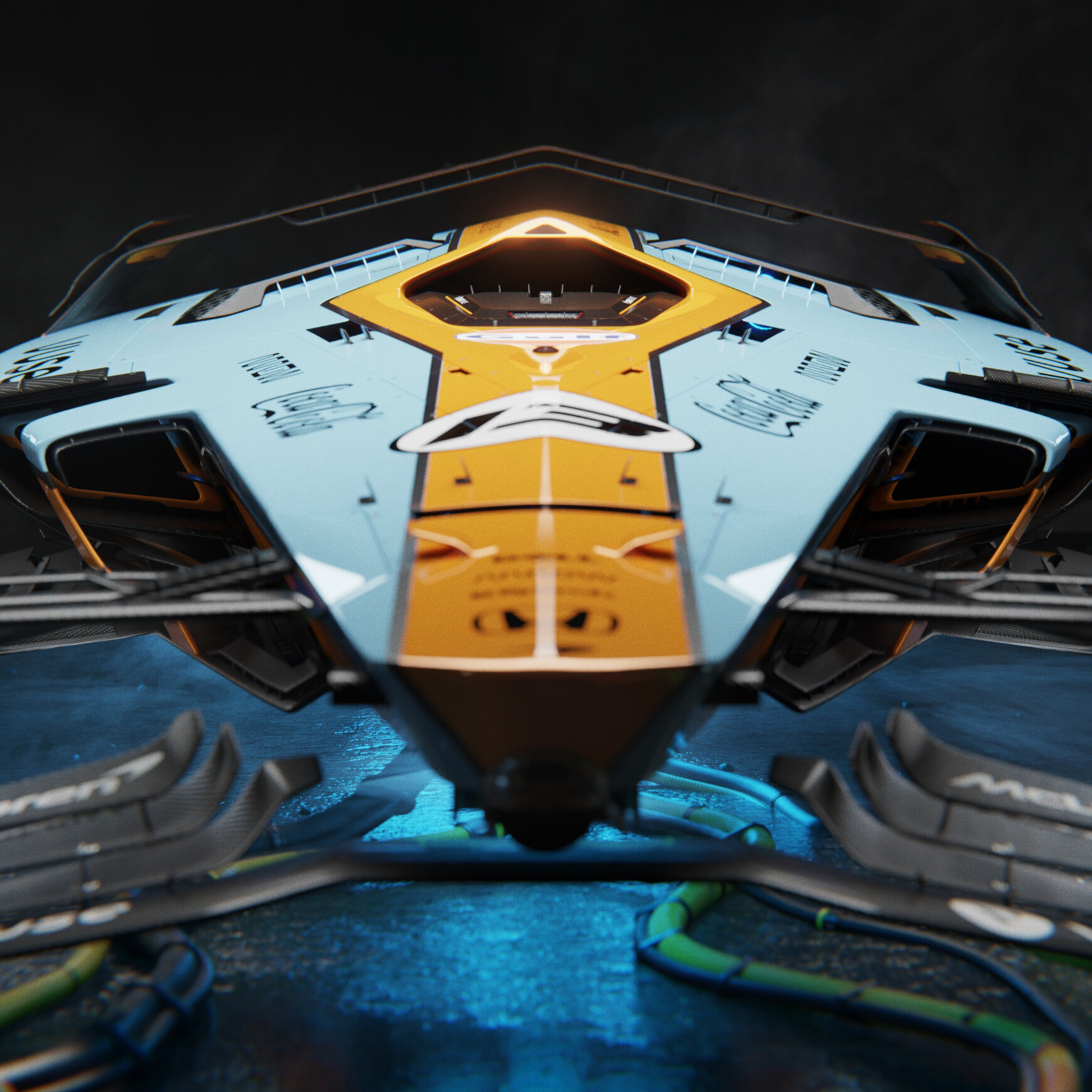 ArtStation - FD-0: Formula Drone concept