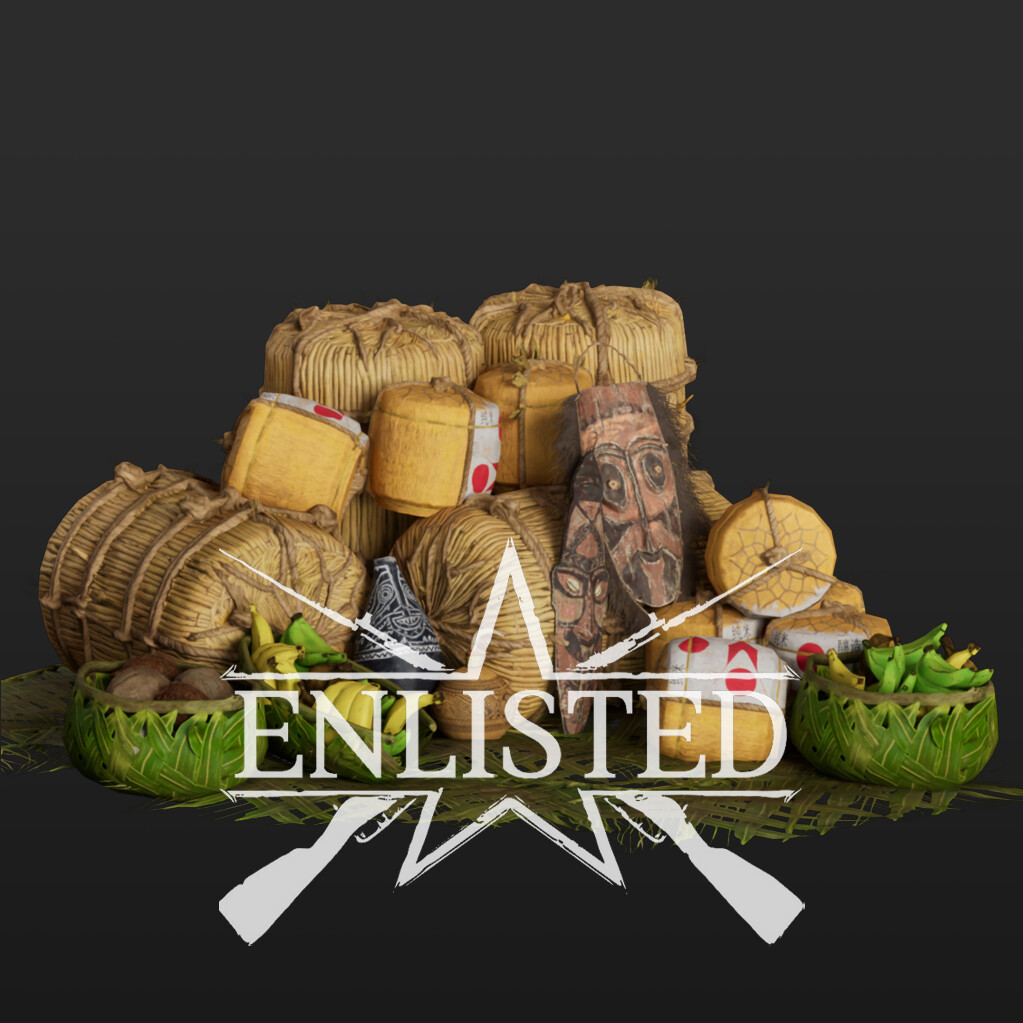 ArtStation - Enlisted game environment assets. Pacific Company