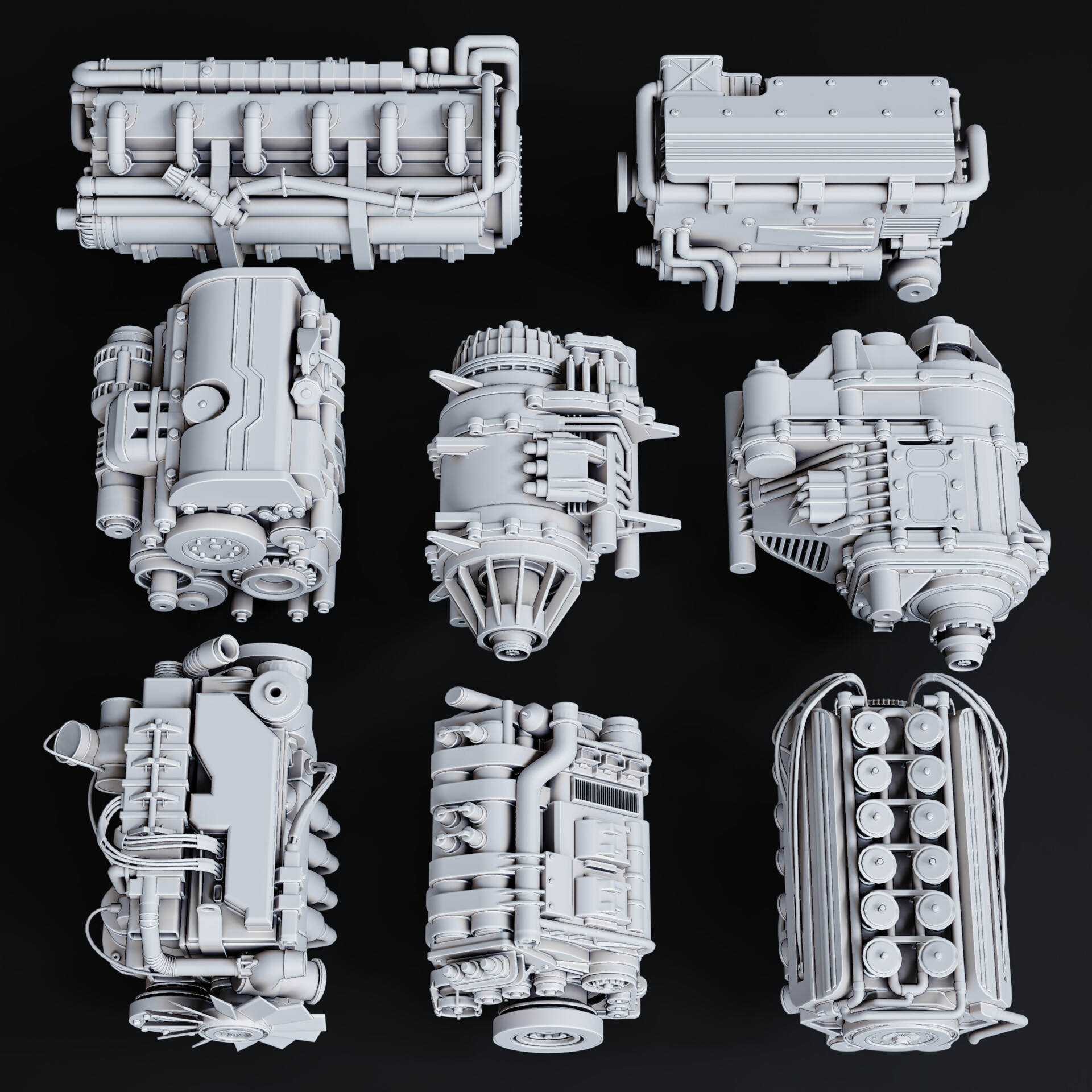 ArtStation - Car Engines