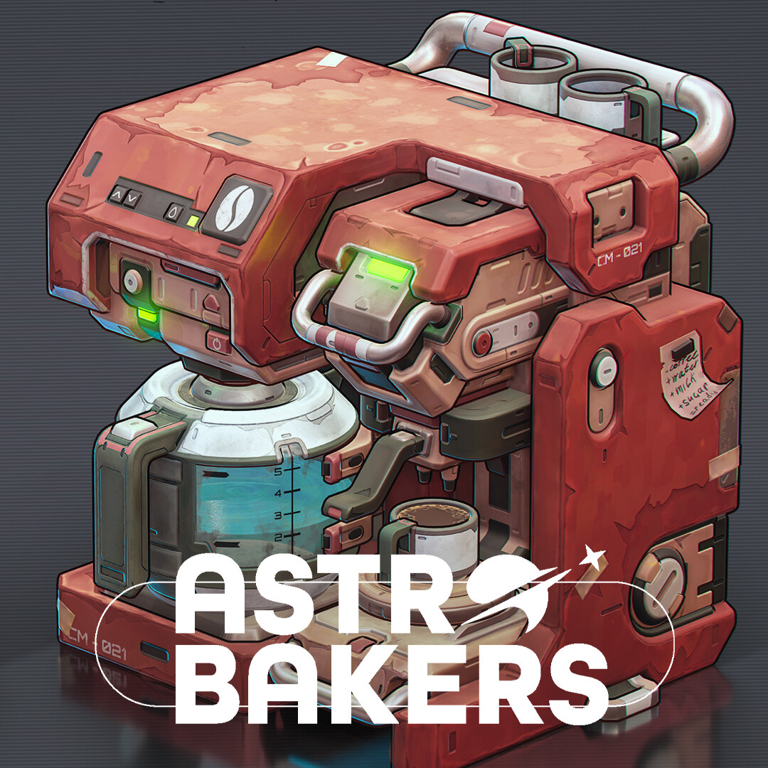 ArtStation - Sci-Fi coffee machine