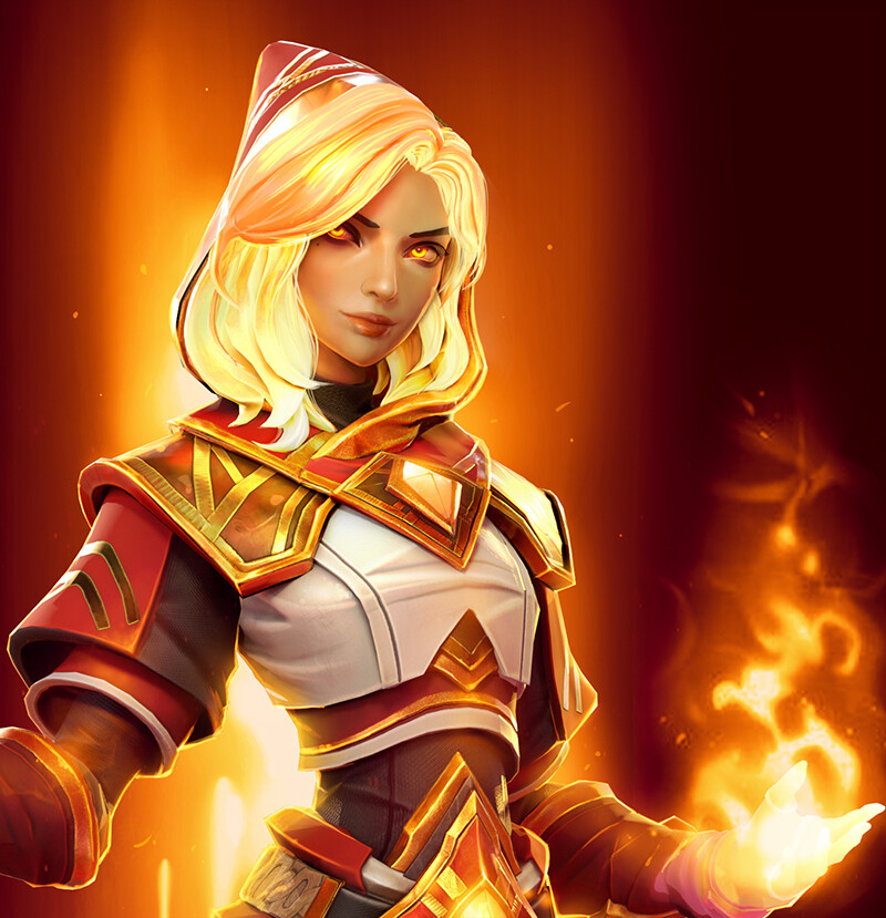 ArtStation - Fire mage caster