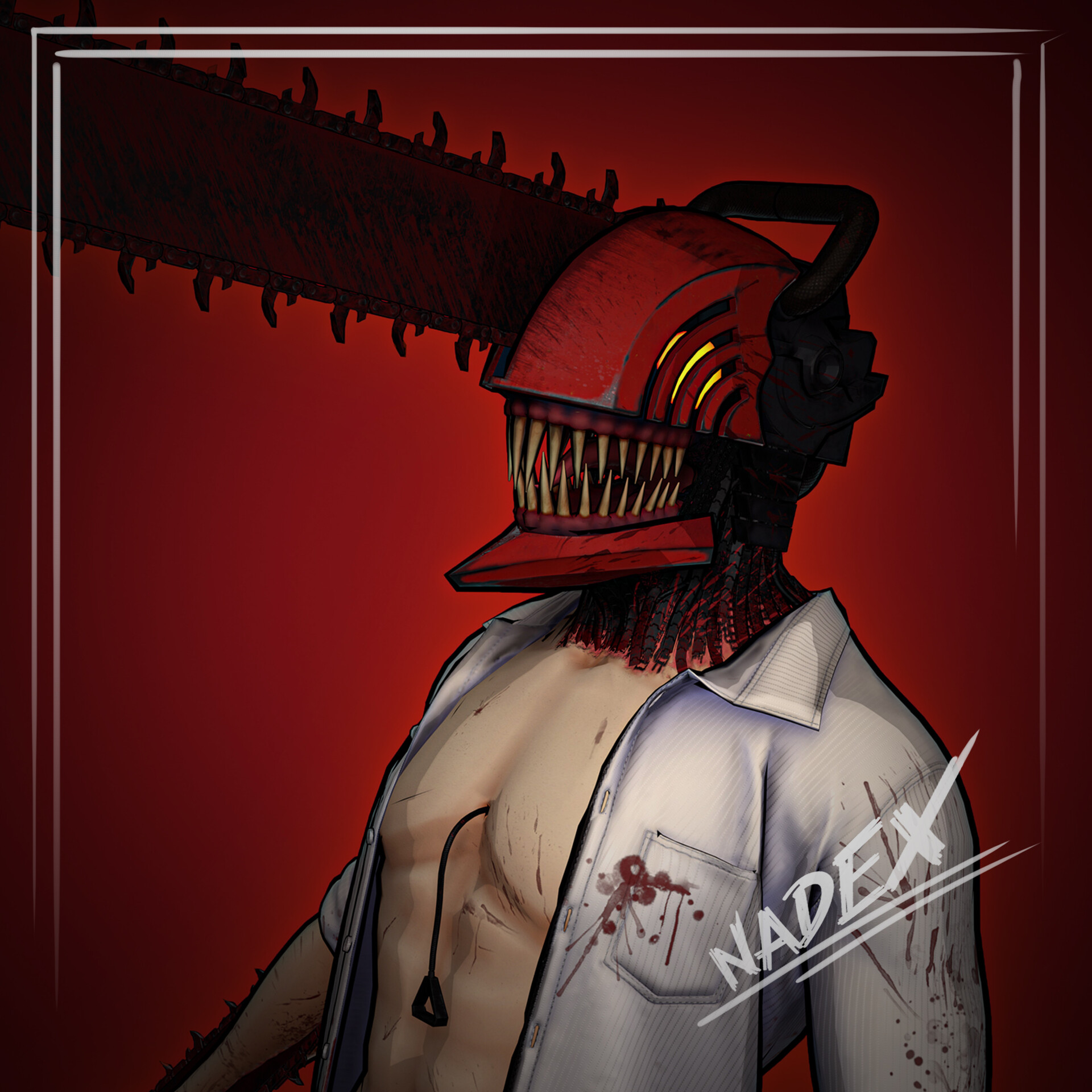 ArtStation - Chainsaw Man - Fanart Cinematic character