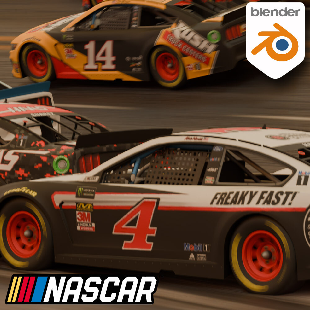 ArtStation - NASCAR 3D Animation "Travelling Without Moving"