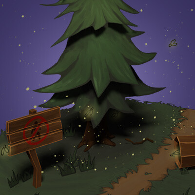 ArtStation - 2.5D Tree Diorama