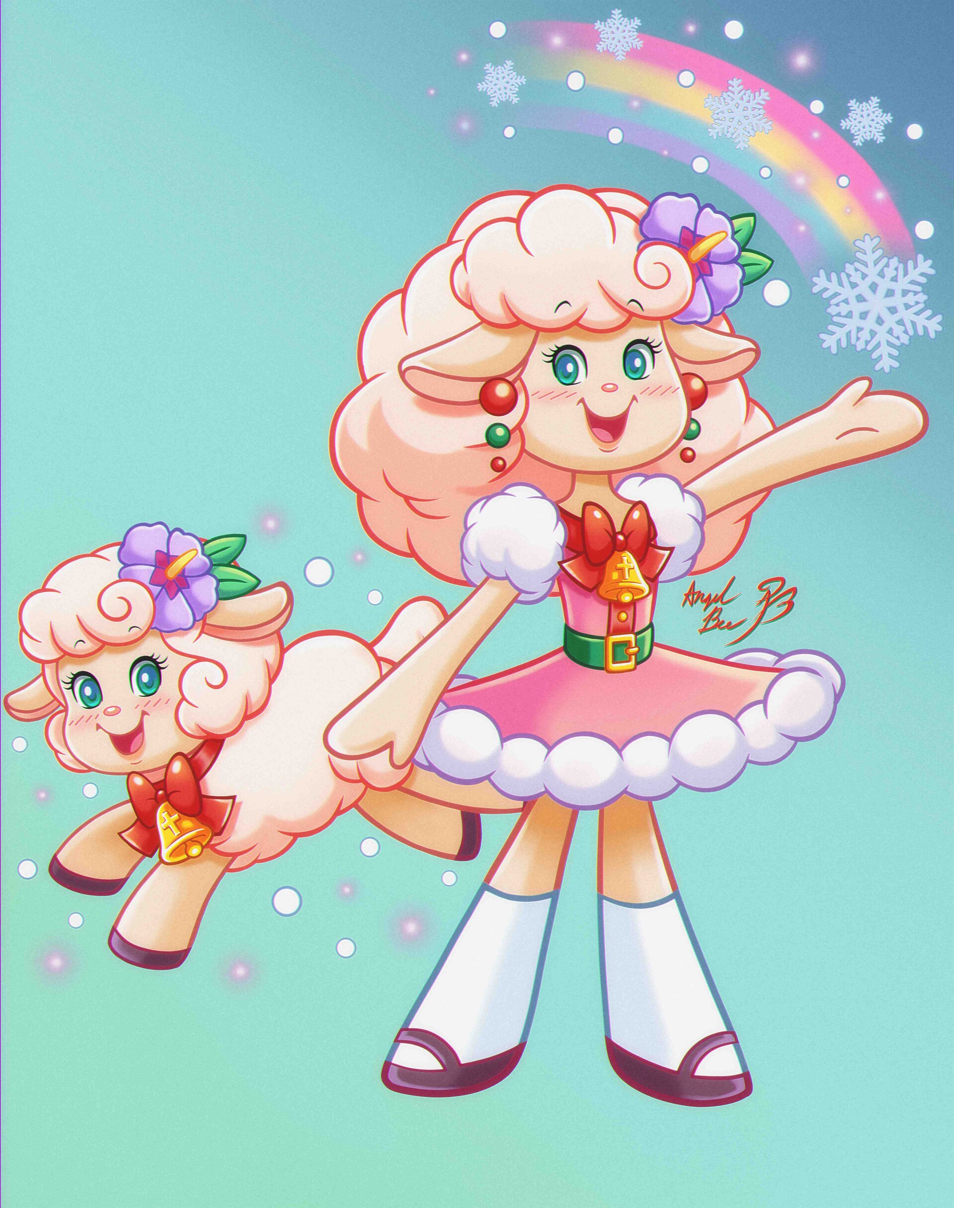 Angel B Merry Bell Character Designs