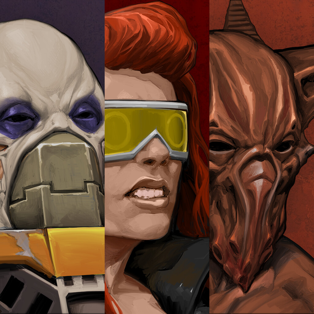 ArtStation - Quake 3 TankJr, Mynx, Klesk