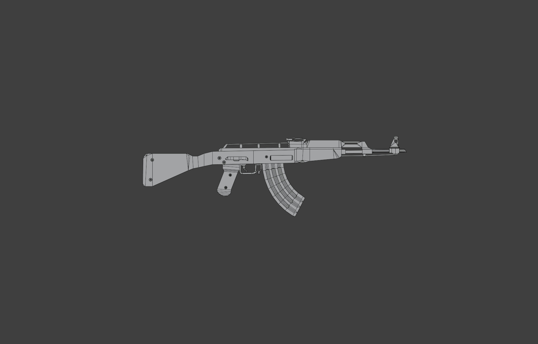 ArtStation - WIP ak-47 model
