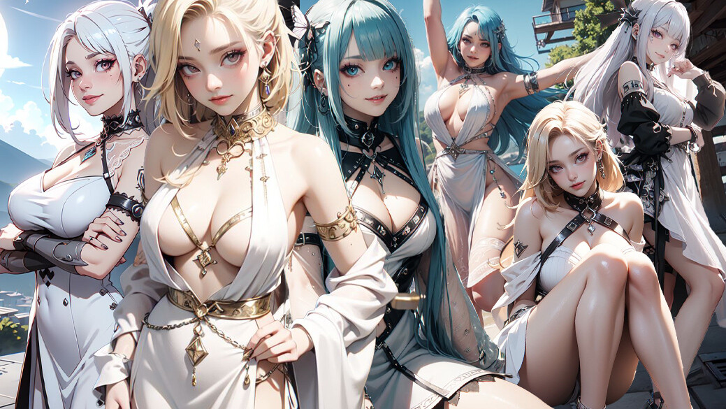 ArtStation - 502 Goddess Gone Goth Emo Beauties Diverse Outfit Character Design Reference Art V2 ...