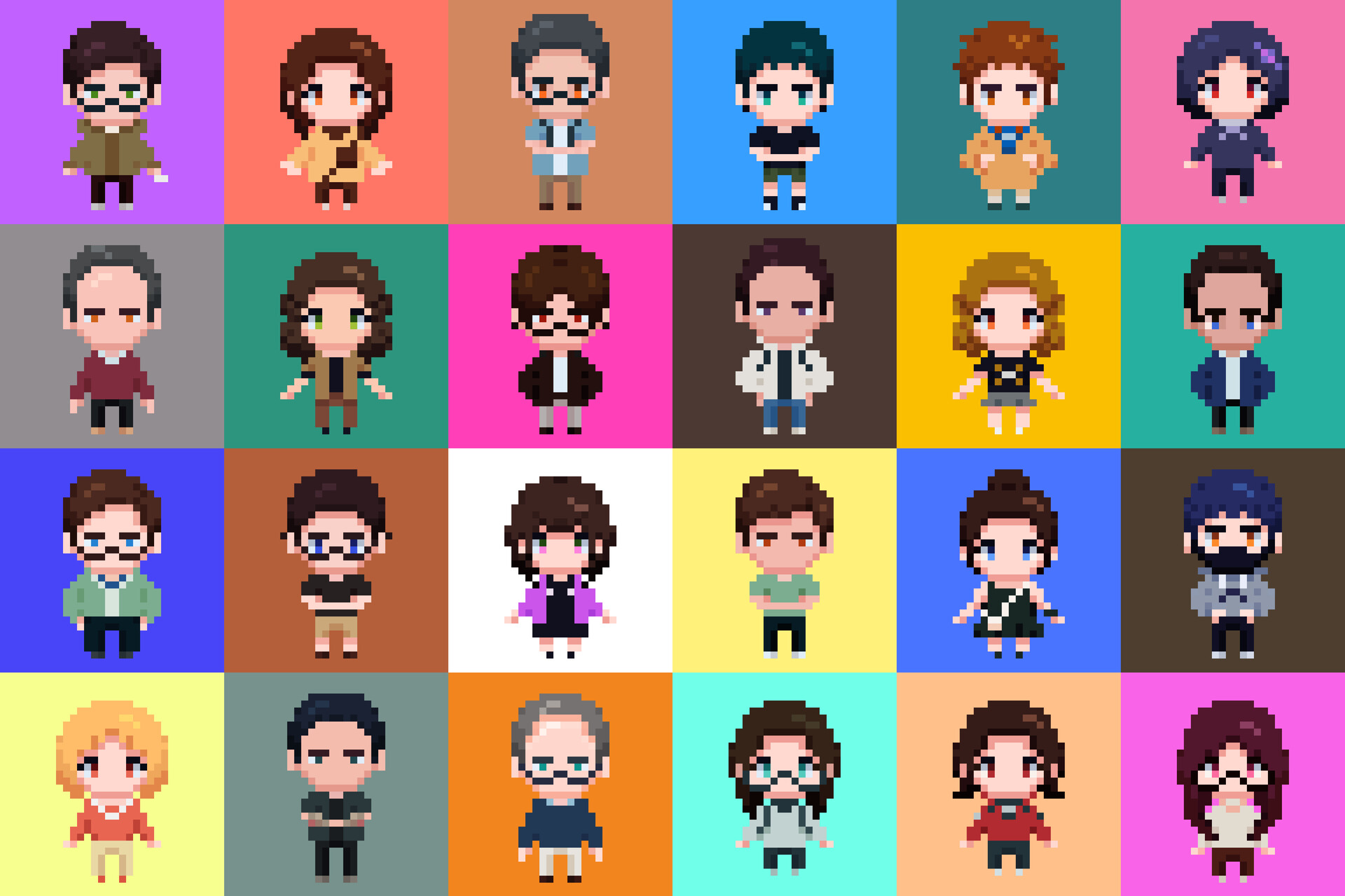 ArtStation - Pixel Character Design - AM11