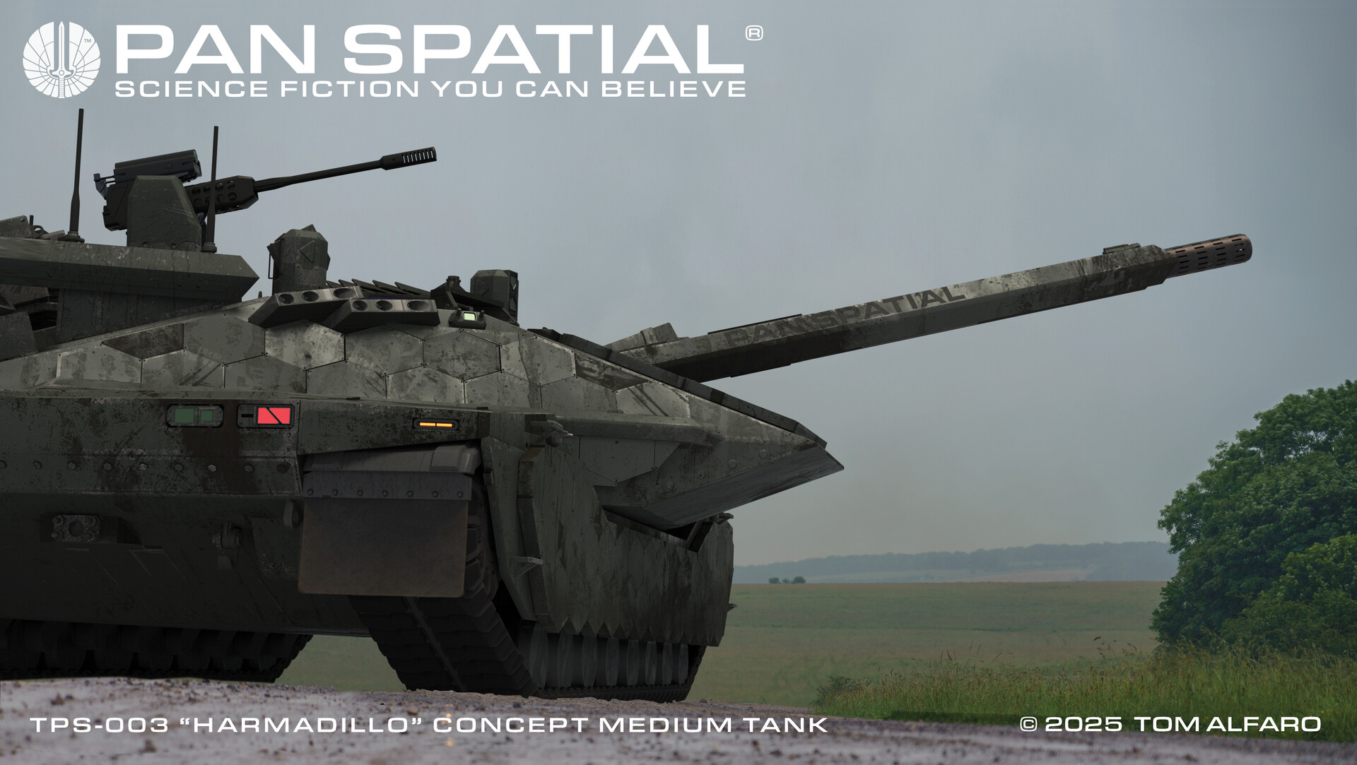 ArtStation - TPS-003 'Harmadillo' Concept Medium Tank