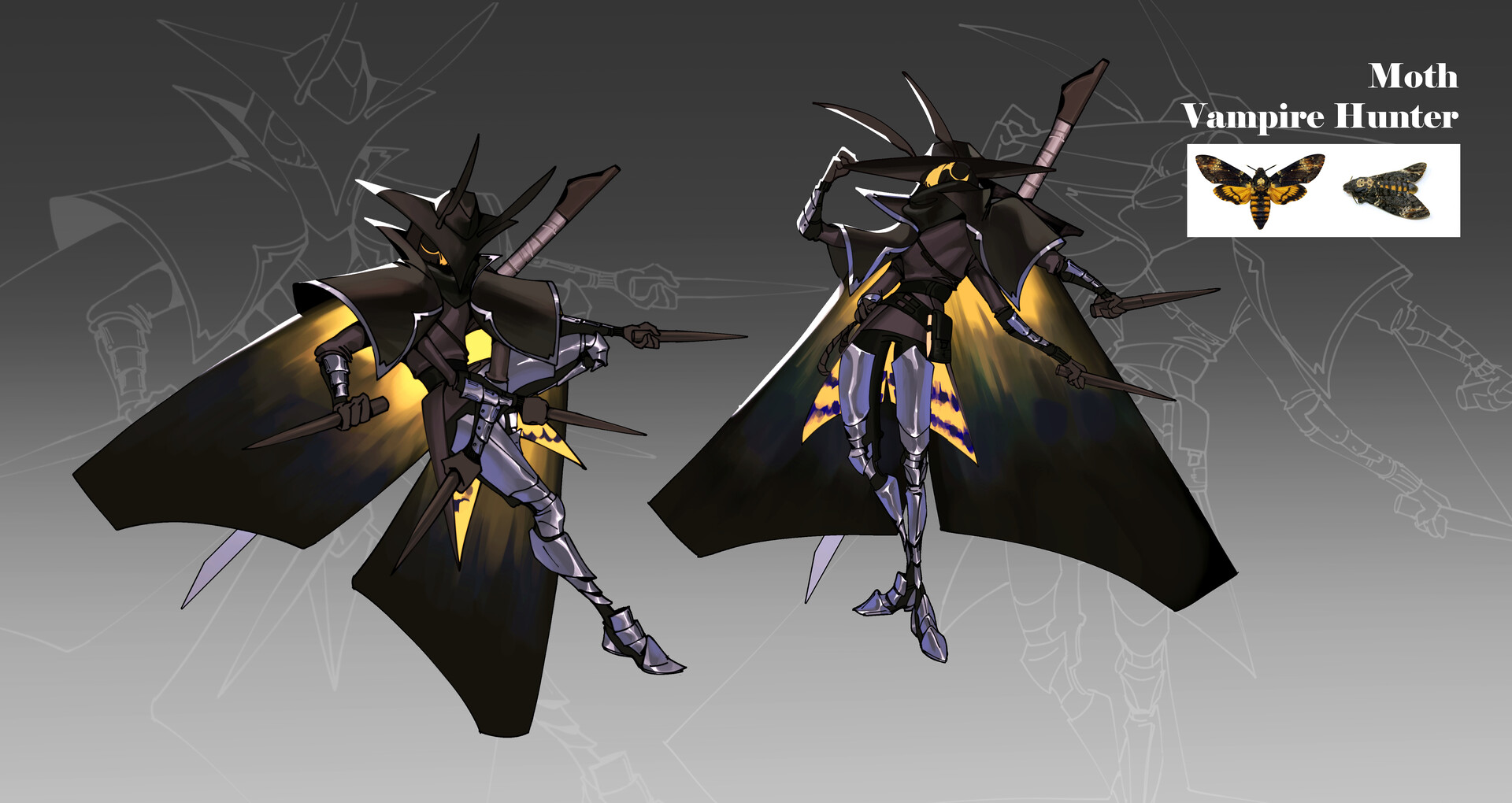 ArtStation - A moth vampire hunter