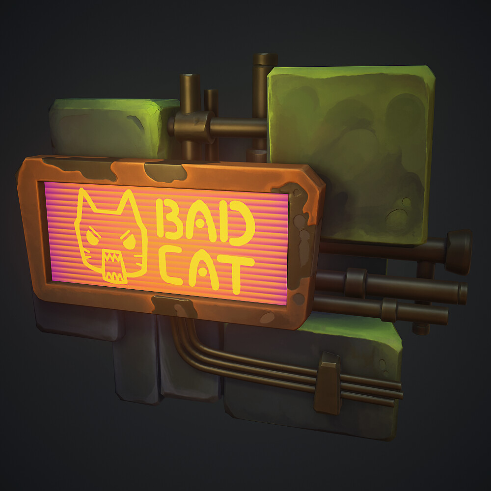 ArtStation - Bad Cat Sign