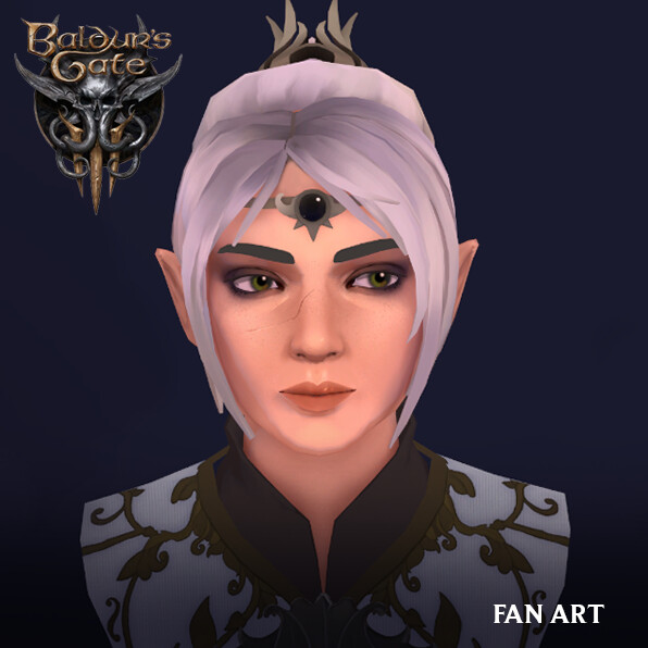 ArtStation - Shadowheart Stylized Bust Unity