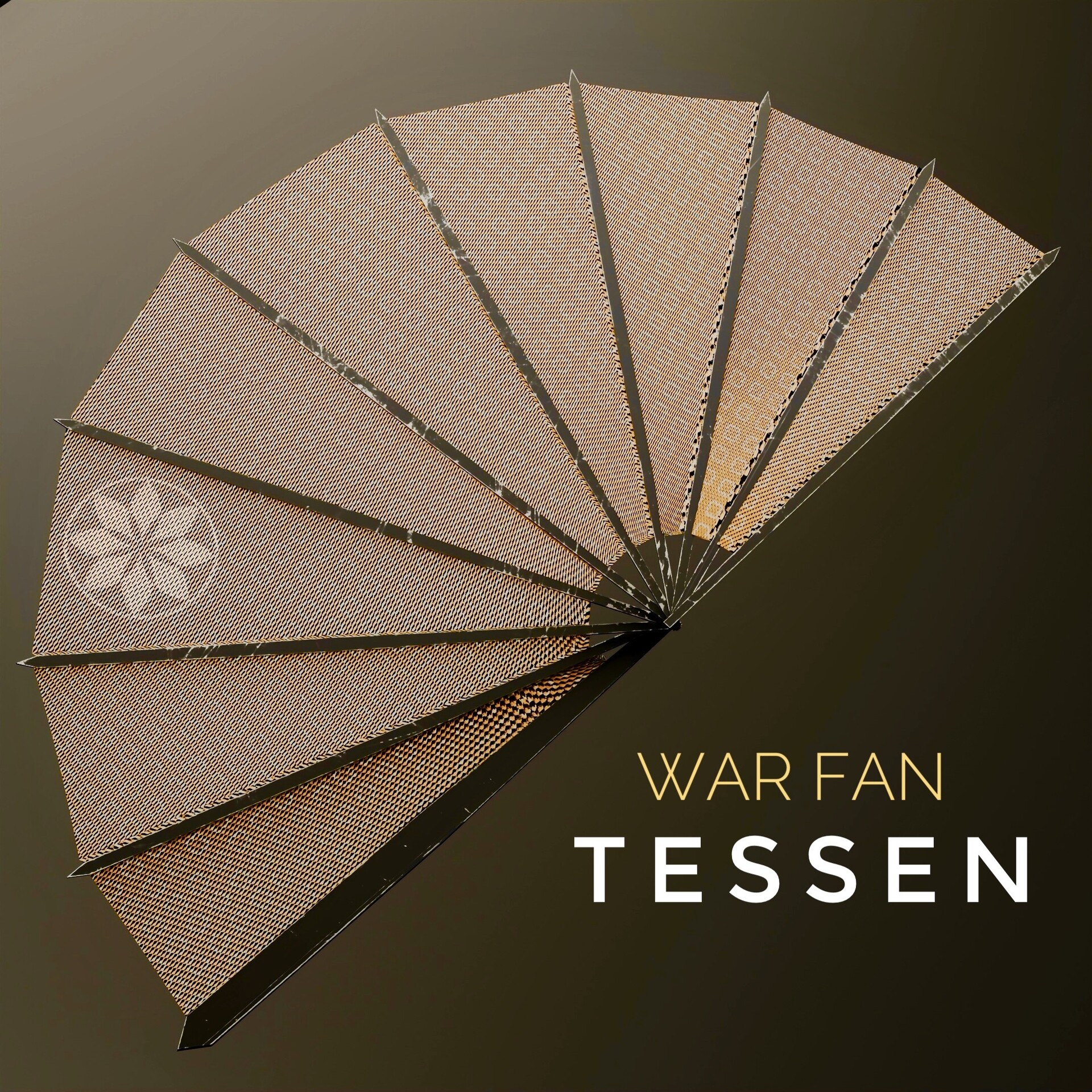 ArtStation - Tessen - Japanese War fan