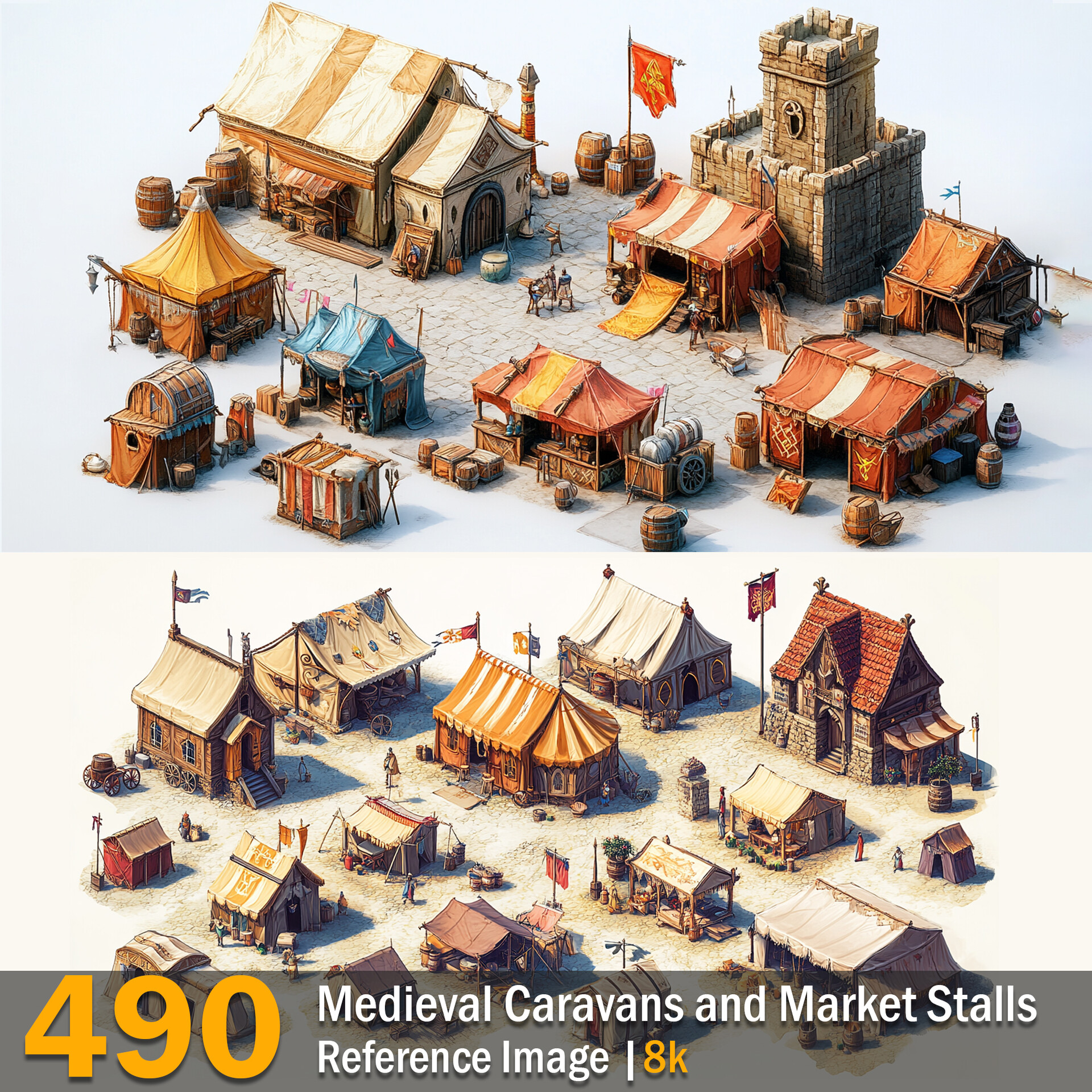 ArtStation - Medieval Caravans and Market Stalls | Reference Images | 8K