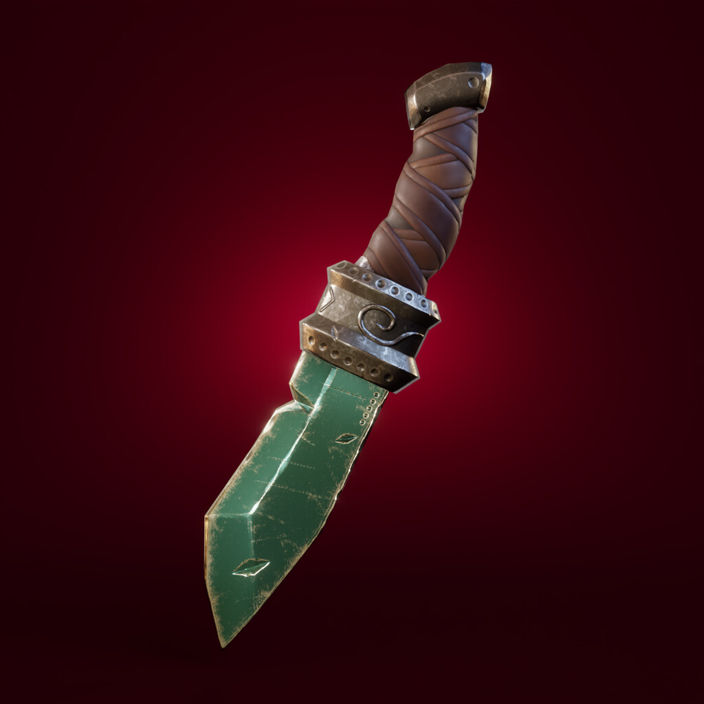 ArtStation - Dagger - Game Asset