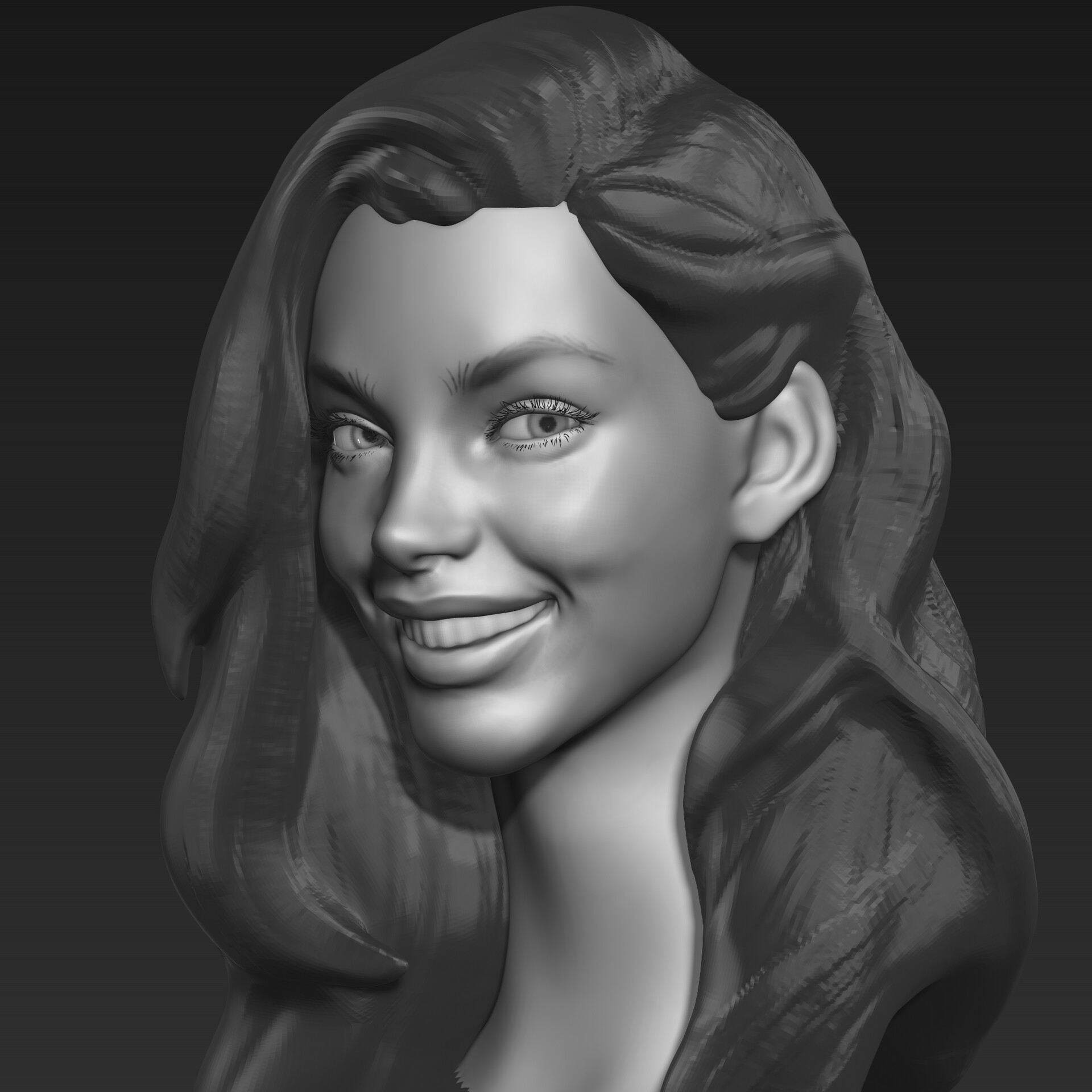 ArtStation - Smiling Girl Speedsculpt Challenge