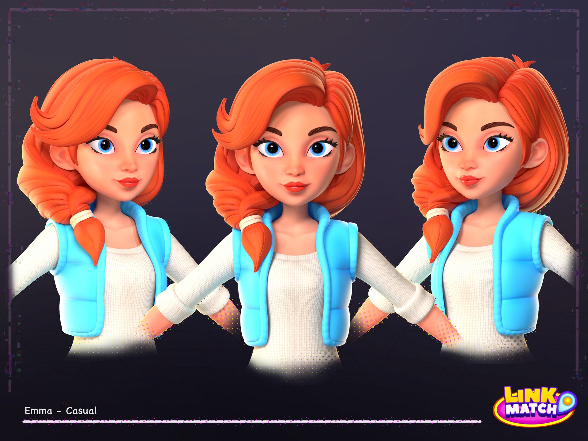 ArtStation - Character Emma - Match3 Game