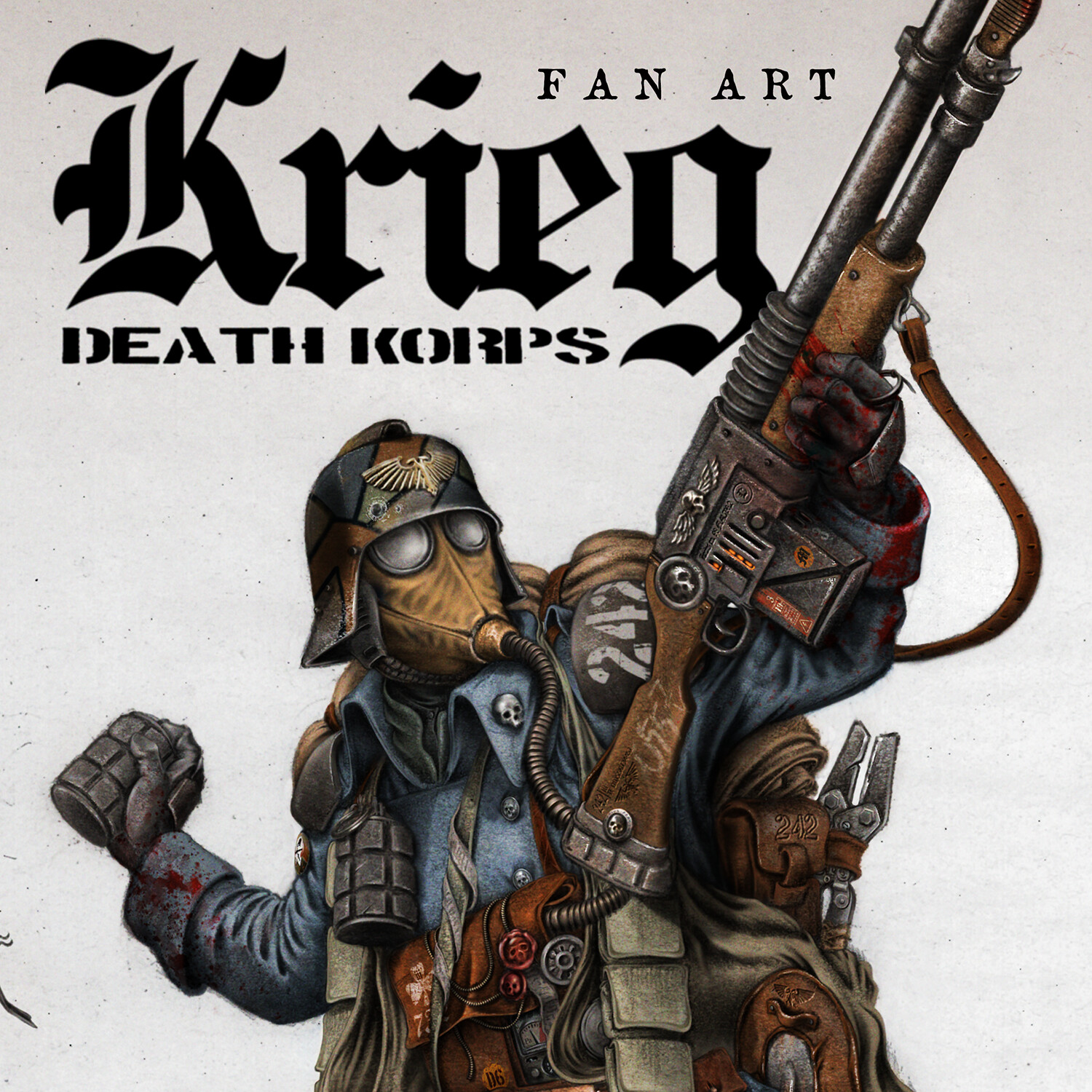 ArtStation - Death Korps of Krieg Combat Sapper - 242e Regiment