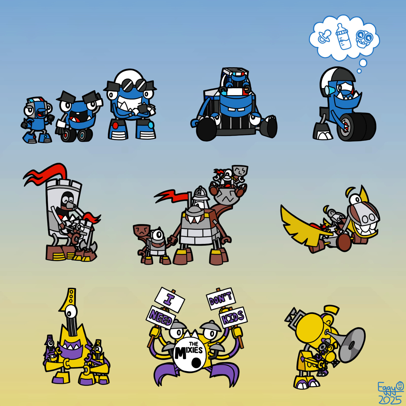 ArtStation - The Series 7 Mixels and their Children