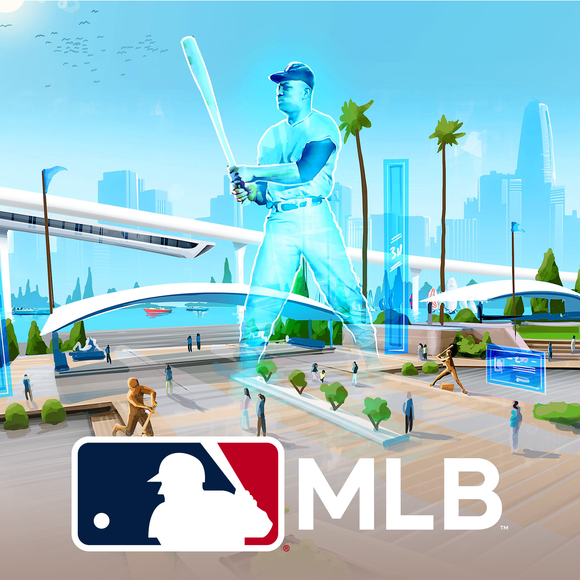 ArtStation - MLB Virtual 31st Ballpark (Plaza)