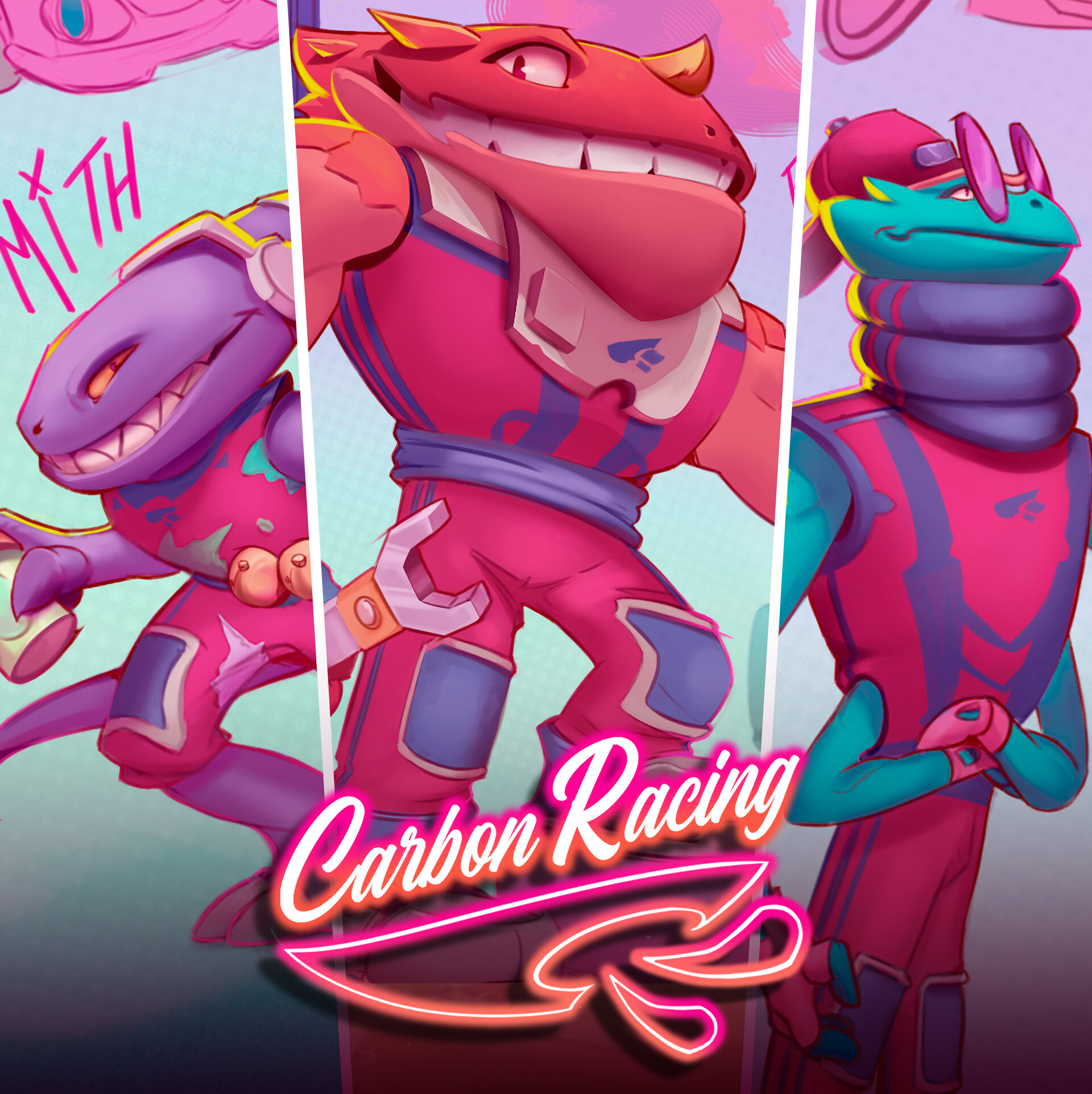 ArtStation - Carbon Racing | Sketch project