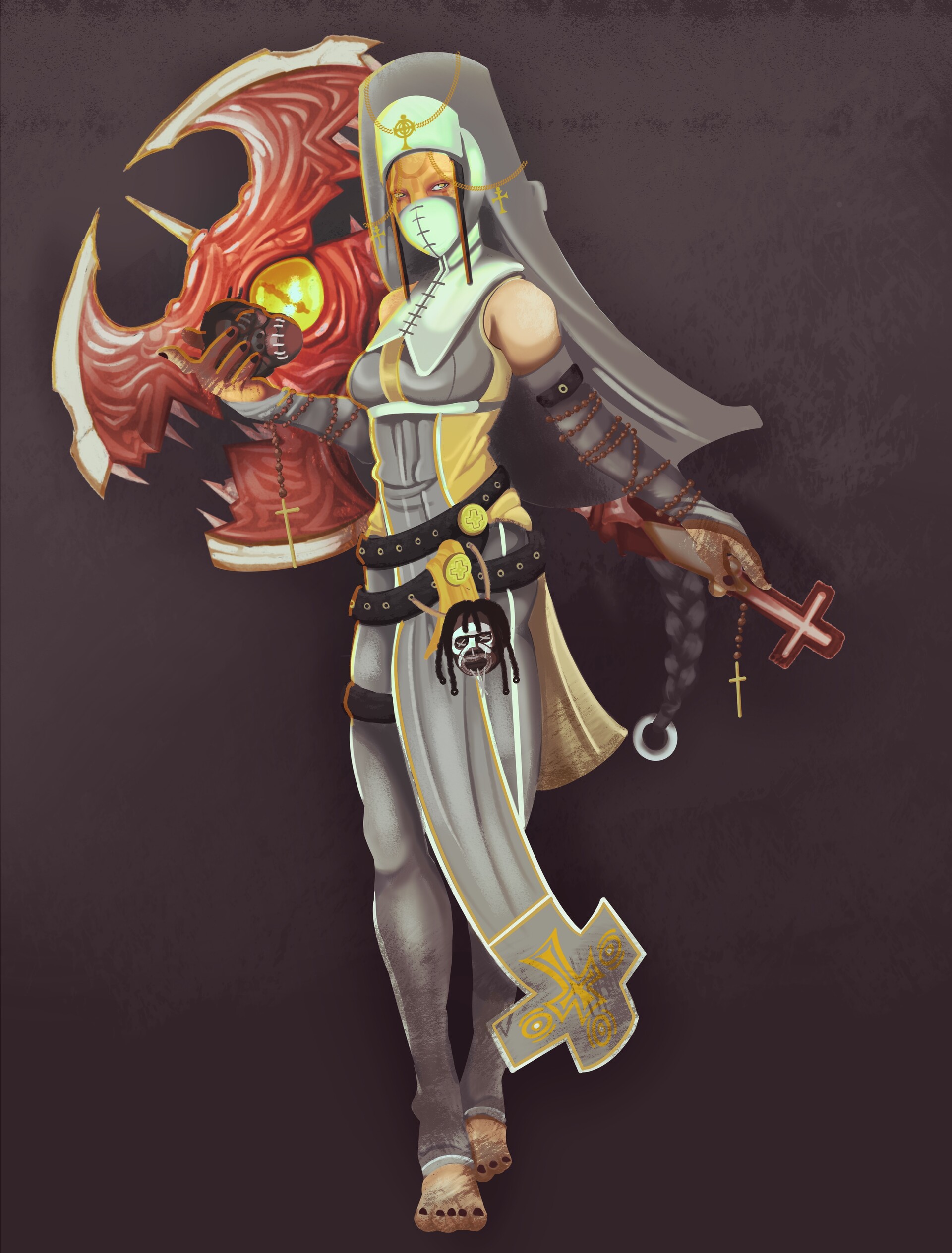 ArtStation - Sister Selene : the nun of necromancy concept