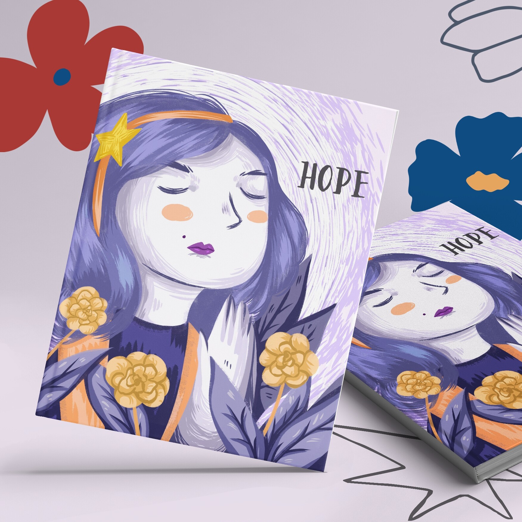 ArtStation - HOPE Book Cover Illustration