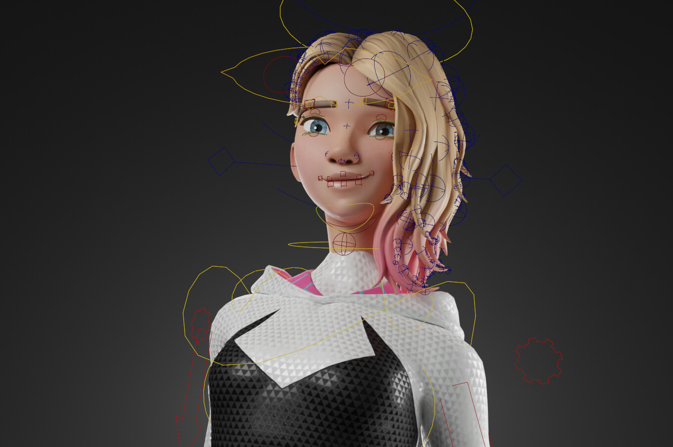 ArtStation - Spider-Gwen Rig For Blender