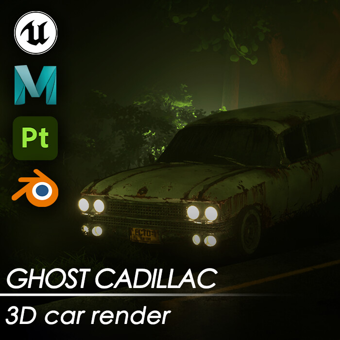 ArtStation - Ghost Cadillac