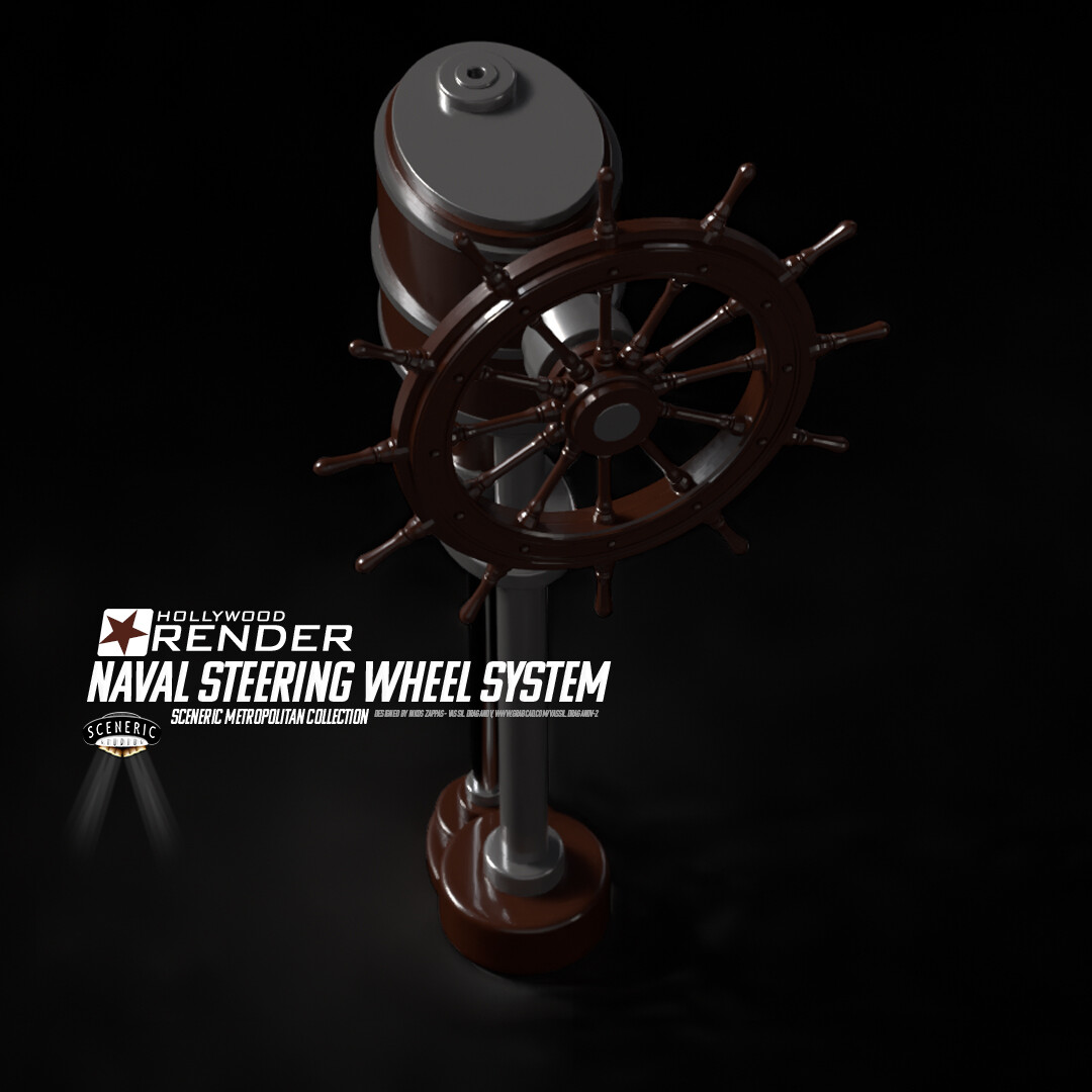 ArtStation - Naval Steering Wheel System - Portfolio II
