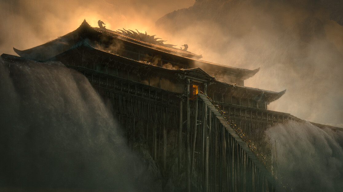 ArtStation - Chinese hell netherworld - CG Temple Environment