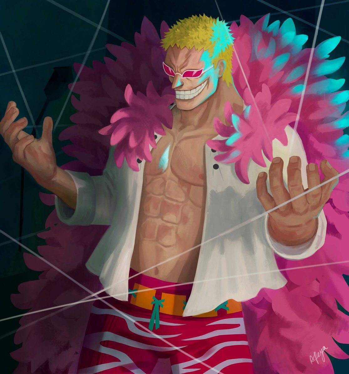 ArtStation - Doflamingo (One Piece) Fanart
