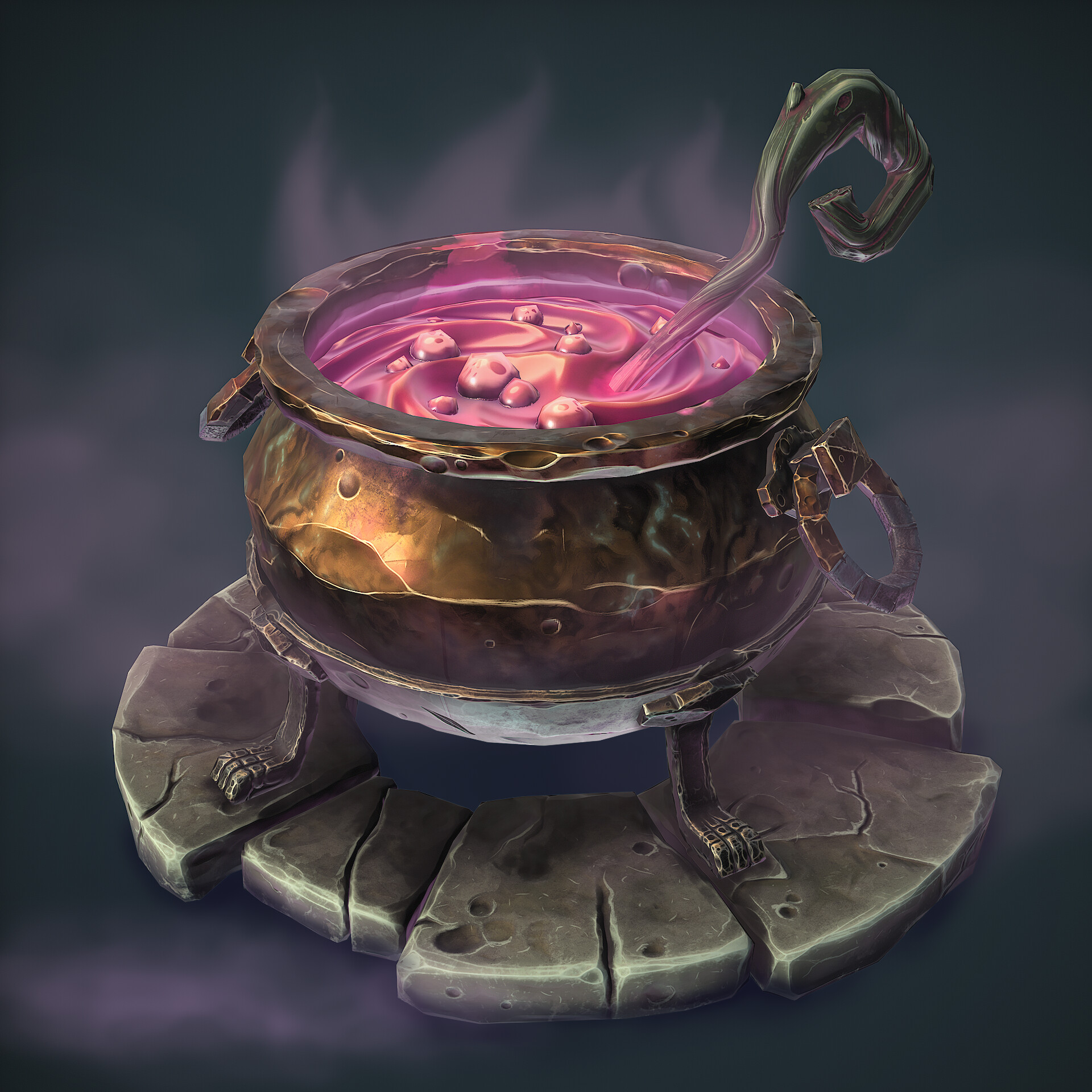 ArtStation - Stylized Witch's Cauldron